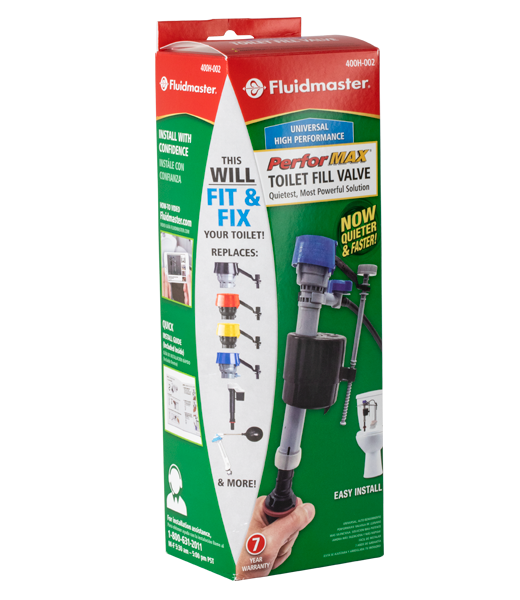 Fluidmaster PerforMax Universal High Performance Toilet Tank Fill Valv ...